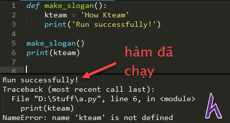 Kiểu dữ liệu Function trong Python Biến locals và globals How Kteam